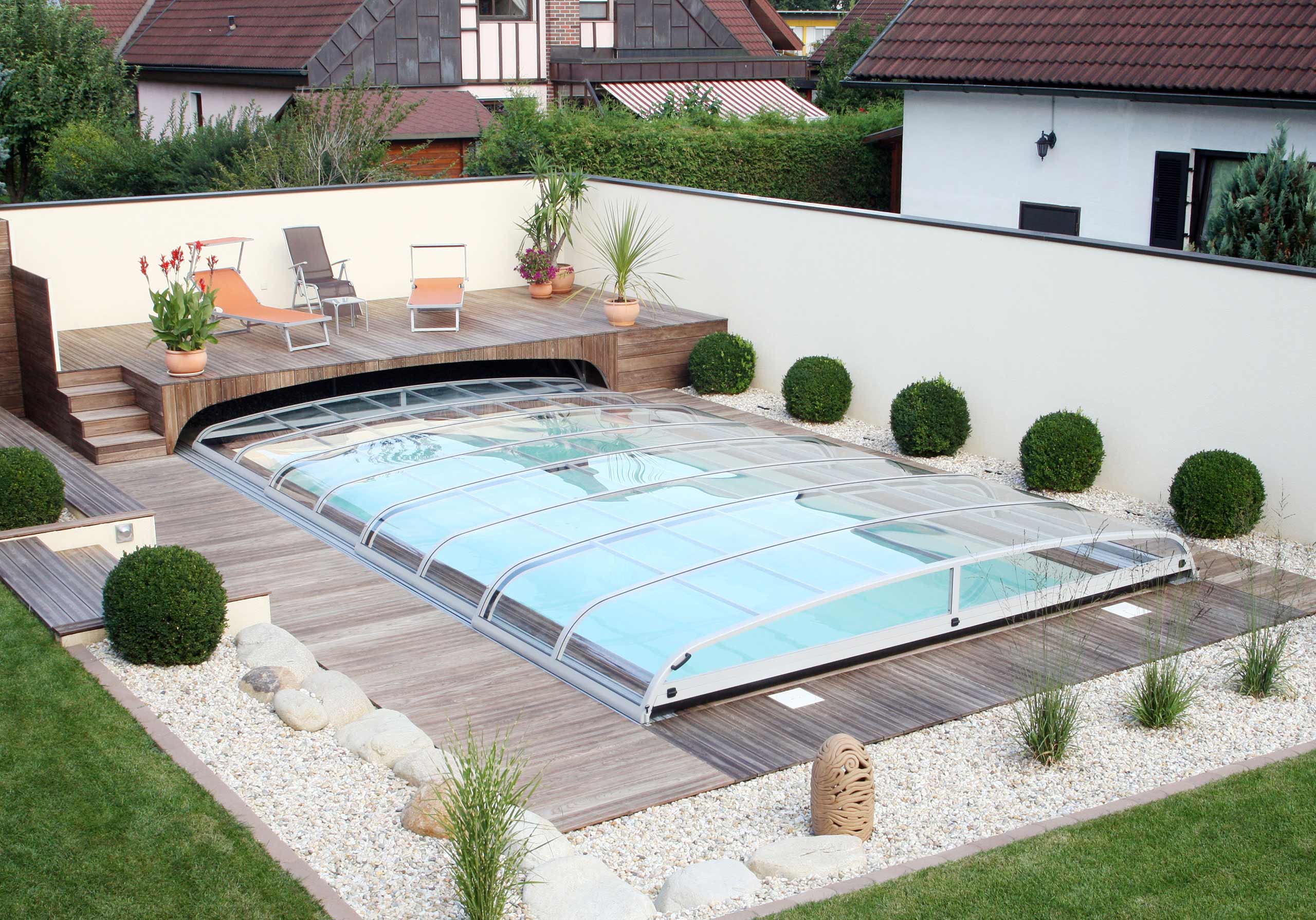 Poolüberdachung Superflat - Pool Partner